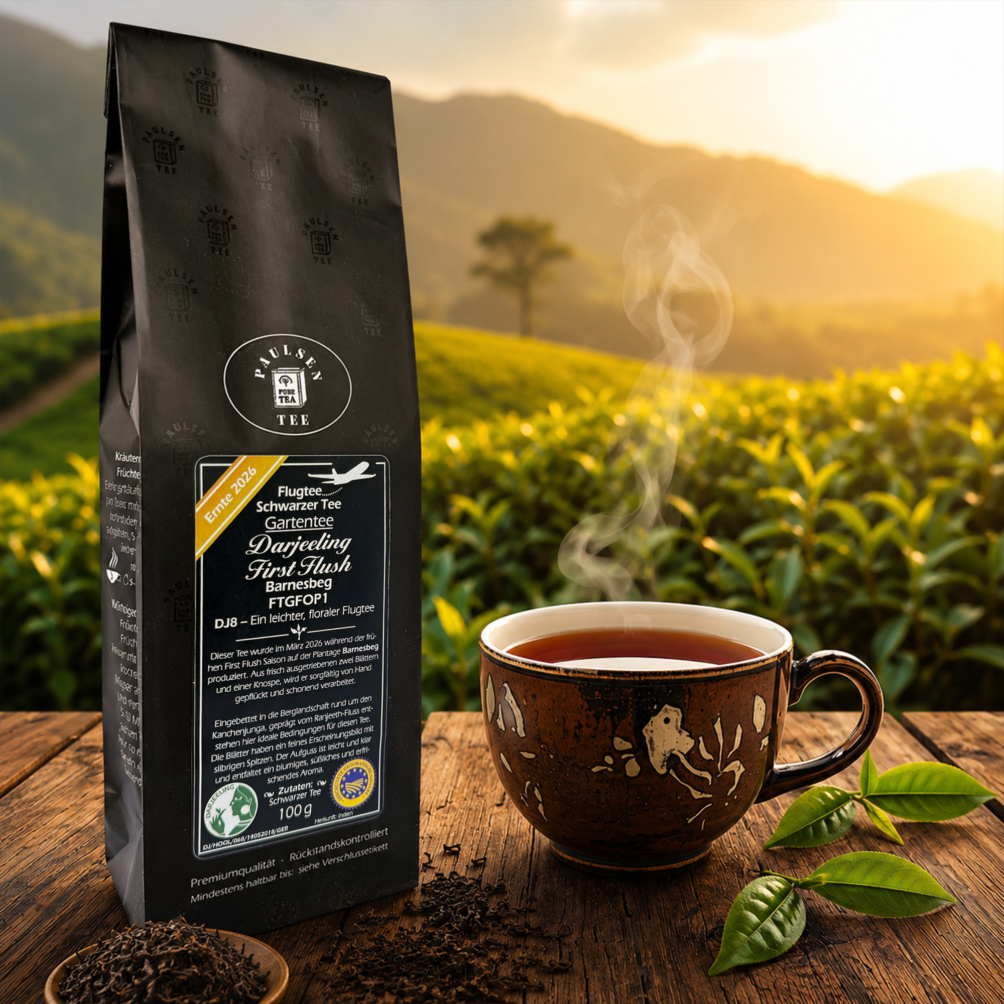 Flugtee 2026, Darjeeling First Flush, FTGFOP1, Plantage Barnesbeg – DJ8