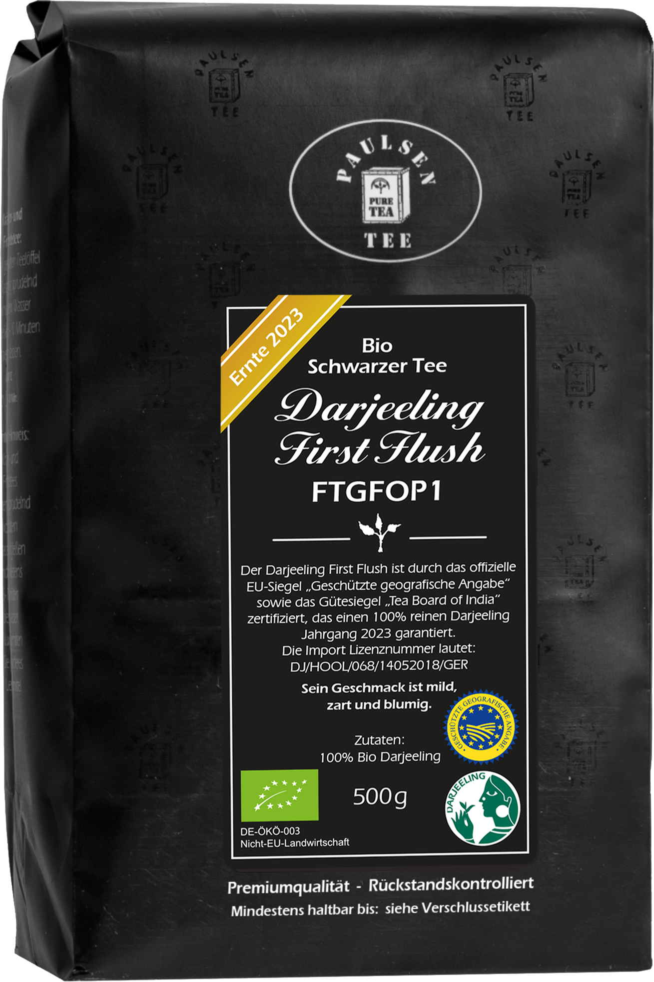Bio Darjeeling First Flush, Ernte 2023 Bio Darjeeling First Flush, Ernte 2023